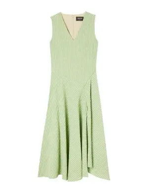 Whistles Checked V-neck Asymmetric Dress
