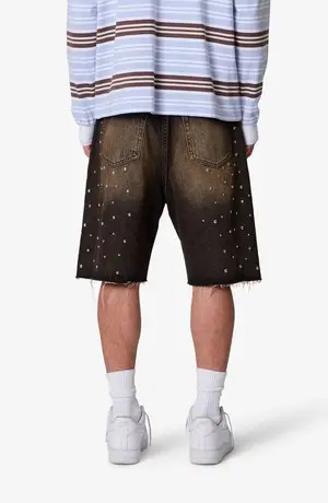 Mnml Baggy Studded Denim Shorts
