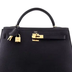 Hermès Kelly Handbag Epsom With Gold Hardware 32 - Black