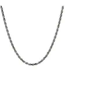 ANCONA JEWELRY Sterling Rope Chain Necklace, -inch - Silver