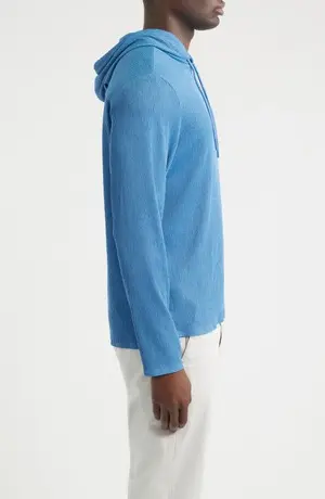 Johnnie-o Hoppin Heather Stretch Rib Knit Hoodie