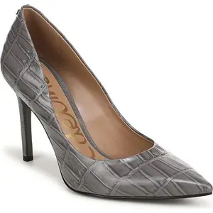 Sam Edelman Hazel Pointed Toe Stiletto Pump - Shadow Grey