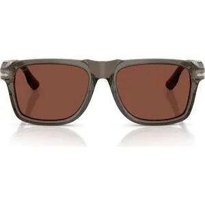 Persol Po8002s 55mm Rectangle Sunglasses