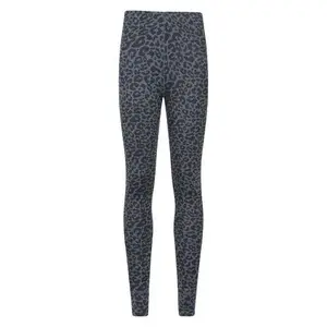 Mountain Warehouse Talus Leopard Print Thermal Leggings - Gray