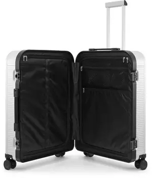 D_B_ Ramverk Alu 30" Large Checked Spinner Luggage