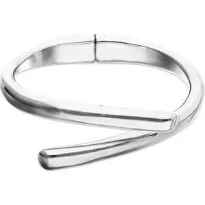 UNODE50 Sterling -plated Bracelet In The Shape Of Crossed Tubes - Silver