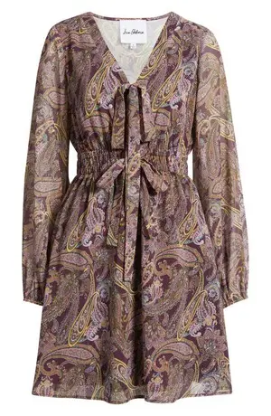 Sam Edelman Paisley Tie Neck Minidress