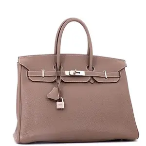 Hermès Birkin Handbag Togo With Palladium Hardware 35 - Grey