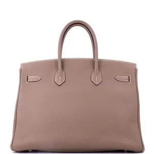 Hermès Birkin Handbag Togo With Palladium Hardware 35 - Grey