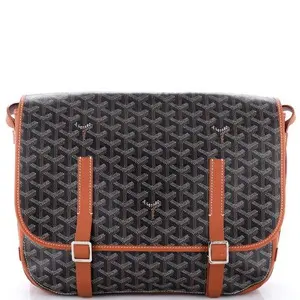 Goyard Belvedere Messenger Bag Coated Canvas Gm - Brown
