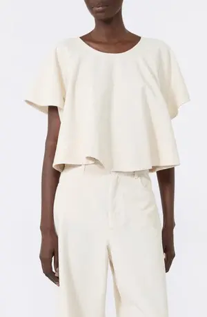 Max Mara Forte Cotton Top - Ecru