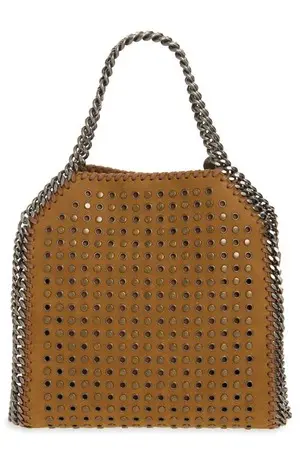 Stella McCartney Mini Falabella Studded Faux Suede Tote