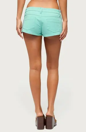 EDIKTED Jagger Low Rise Denim Shorts