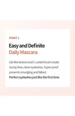 COSNORI Dynamic Setting Washable Long & Curl Mascara