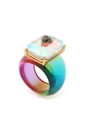 Kurt Geiger Resin Ombre Stone Cocktail Ring