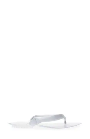 Alaïa Padded Thong Sandals - Argent