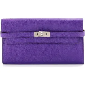 Hermès Kelly Wallet Epsom Long - Crocus