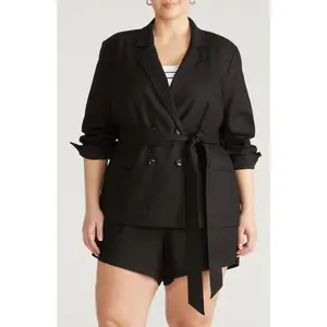 Universal Standard Universal Standard Henning Belted Blazer Black