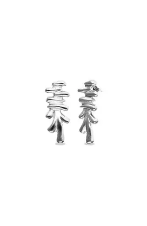 UNODE50 Sterling Plated Earrings With Several Tubes