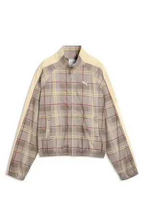 PUMA T7 Relaxed Tartan Woven Track Jacket