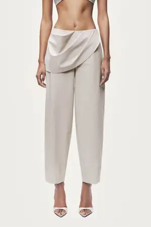 NOCTURNE Waist Panel Trousers