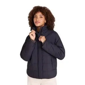 ANIMAL Nina Grid Quilted Padded Jacket - Black