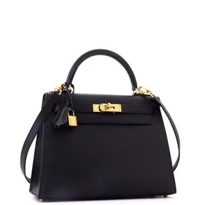 Hermès Kelly Handbag Epsom With Gold Hardware 28 - Black