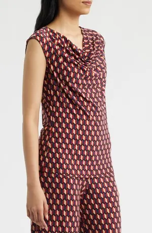 Anne Klein Cowl Neck Extended Shoulder Top
