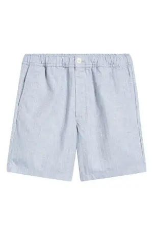 WAX LONDON Stripe Cotton Linen Shorts