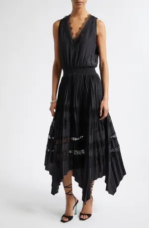 Ramy Brook Roselyn Handkerchief Dress - Black