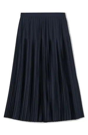 REISS Savannah Pleated Midi Skirt
