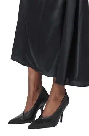 ALLSAINTS Vera Leather Stiletto Pumps - Black