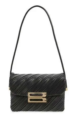 Victoria Beckham Dorian Leather Clutch - Black