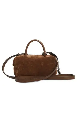 Max Mara Small Boston Suede Top Handle Bag
