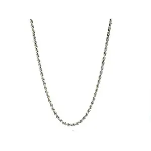 ANCONA JEWELRY Sterling Rope Chain Necklace, -inch - Silver