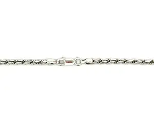 ANCONA JEWELRY Sterling Rope Chain Necklace, -inch
