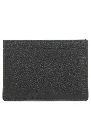 TOM FORD Grained Leather Card Case - Black