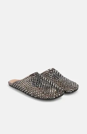 ALMA EN PENA Flat Mule Mesh Sandal