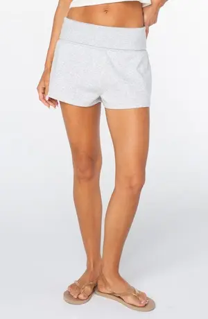 Roxy Sunday Knit Shorts - Hthr Grey