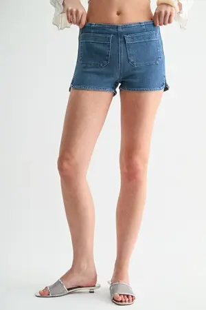 JEMINA DENIM The Sunday Patch Pocket Short