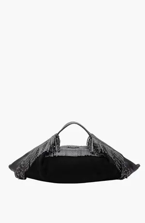3.1 Phillip Lim Luna Suede Fringe Bag - Black