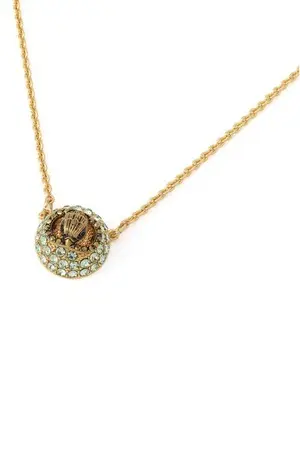 Kurt Geiger Eagle Pave Dome Pendant Necklace