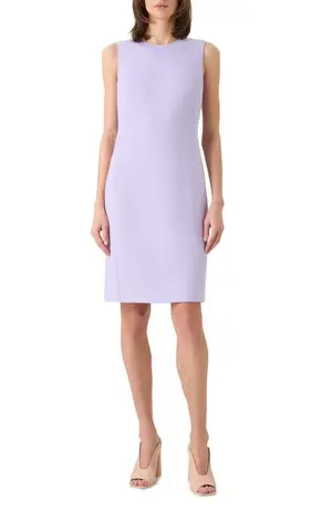 Akris Cashmere & Silk Sheath Dress - Malva