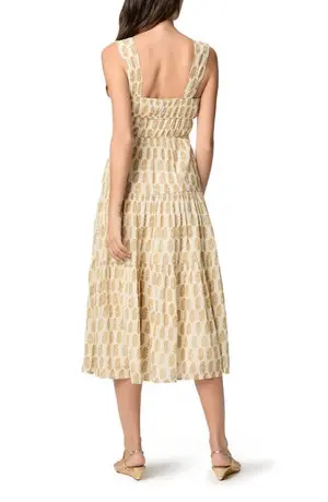 Paige Kinney Tiered Cotton Midi Dress