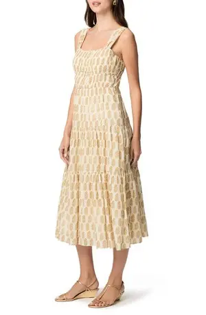 Paige Kinney Tiered Cotton Midi Dress