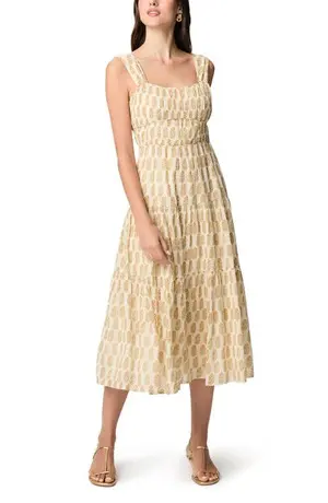 Paige Kinney Tiered Cotton Midi Dress