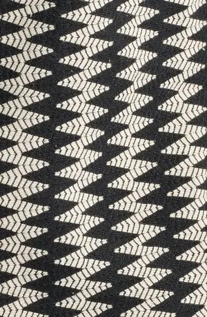 REISS Dain Chevron Stripe Knit Camp Shirt