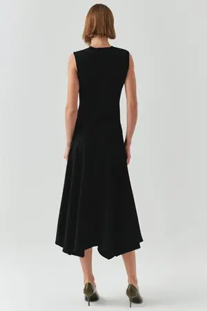 EXQUISE Hadlee Midi Dress - Black