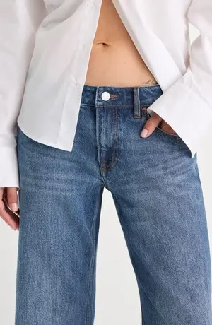Good American Low Rise Loose Jeans
