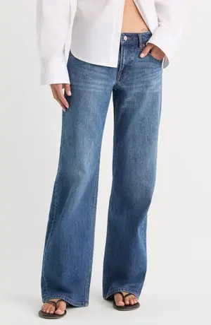Good American Low Rise Loose Jeans